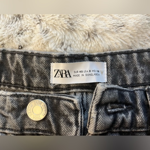 Zara | Shorts | Zara Size 8 Grey Denim Shorts | Poshmark